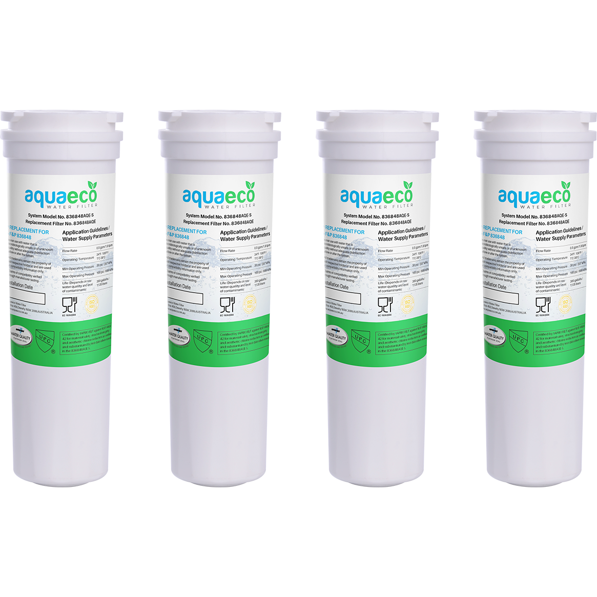Fisher & Paykel Filter 836848 4 Pack - Pacific Filters