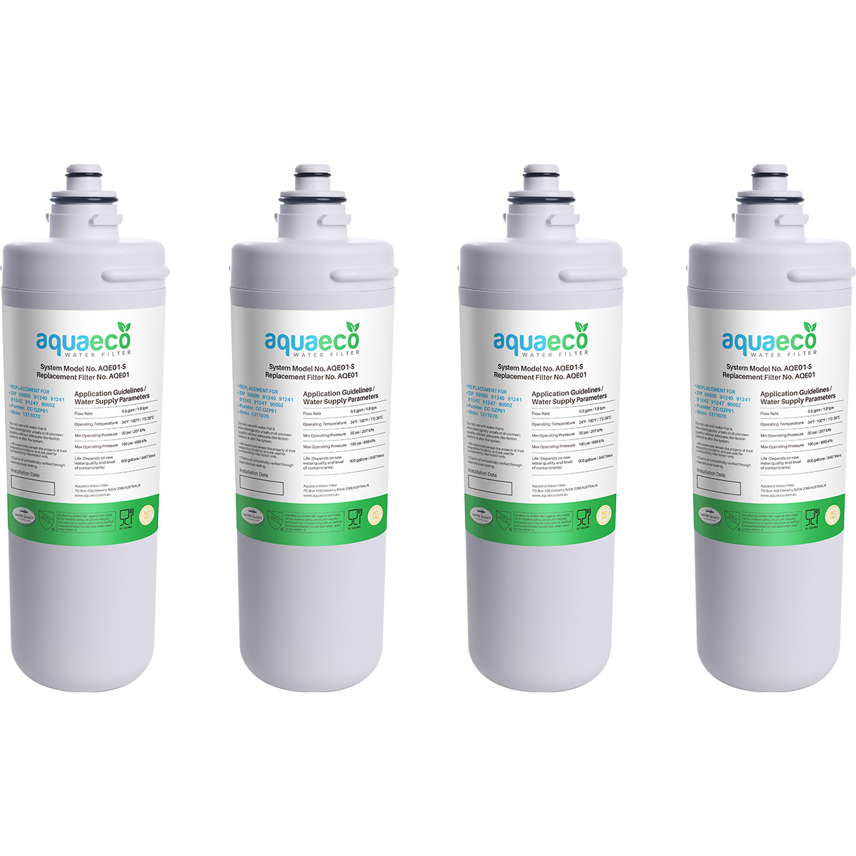 ZIP 91241 Hydrotap Compatible Sub Micron Water Filter 4 Pack - Pacific ...